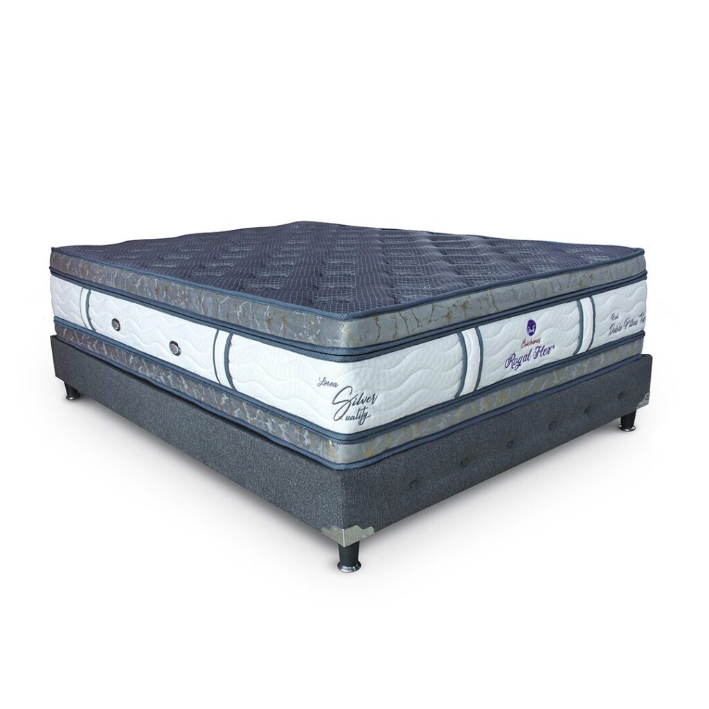 Real Doble Pillow Top - Colchón + Base Cama - Colchones Royal Flex